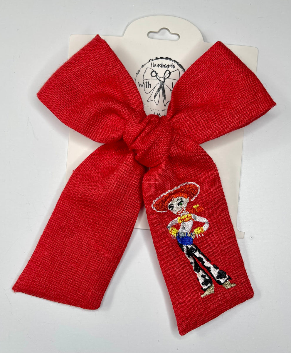 *4 Week TAT* Jessie Embroidered Bows – Beloved Bairn Bows